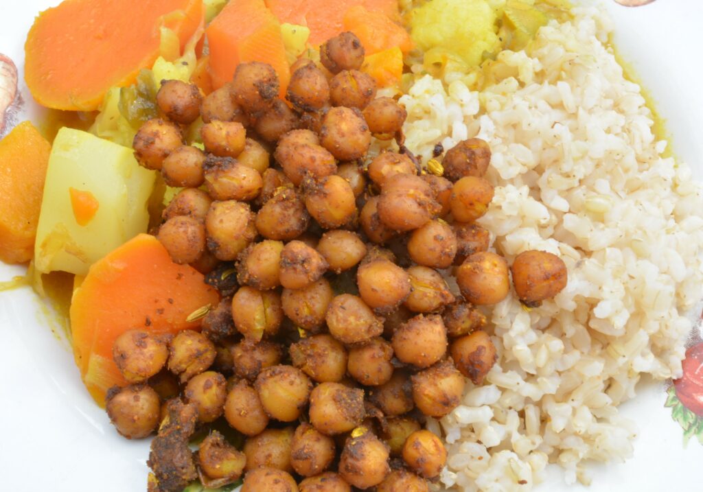 Pois chiches rôtis au curry et sauce soja – Tim Lipouz